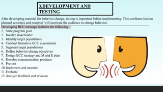 BEHAVIOUR CHANGE COMMUNICATION pptx. by SAPNA THAKUR | PPTX