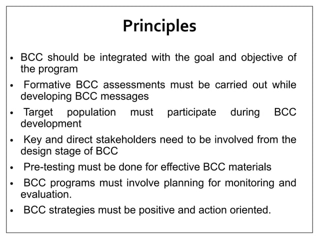 bcc in medical education and nursing education | PPT