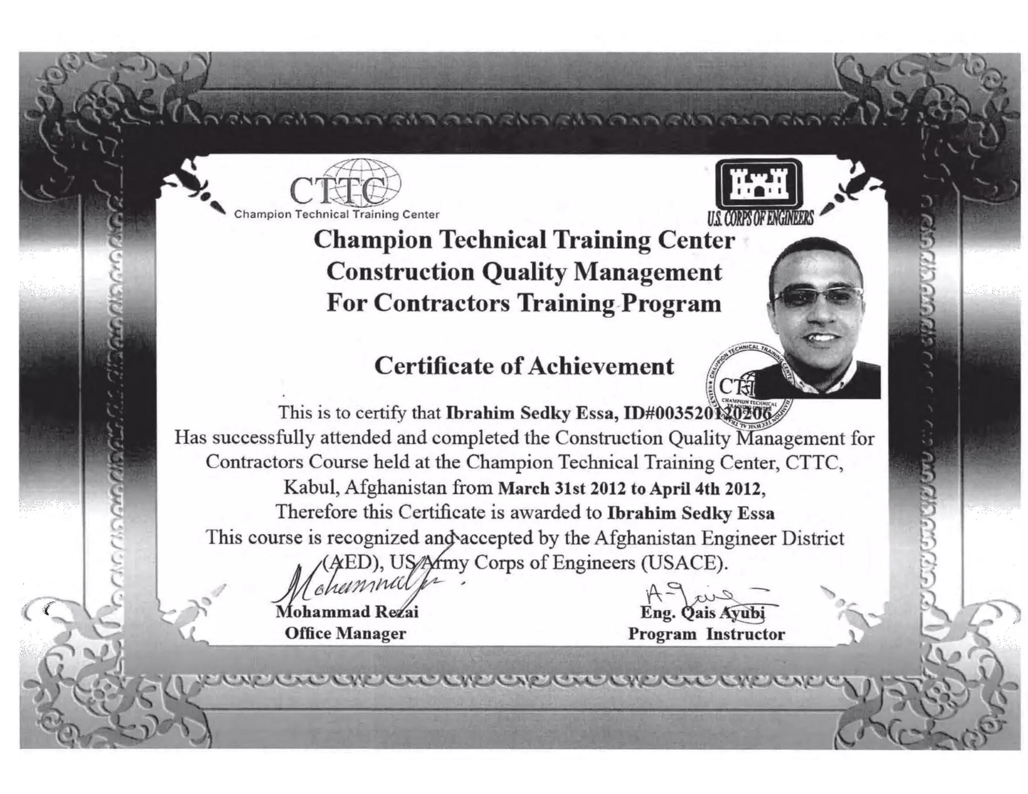 Contrack certificate | PDF