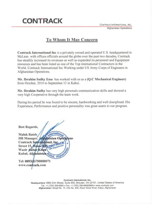 Contrack certificate | PDF