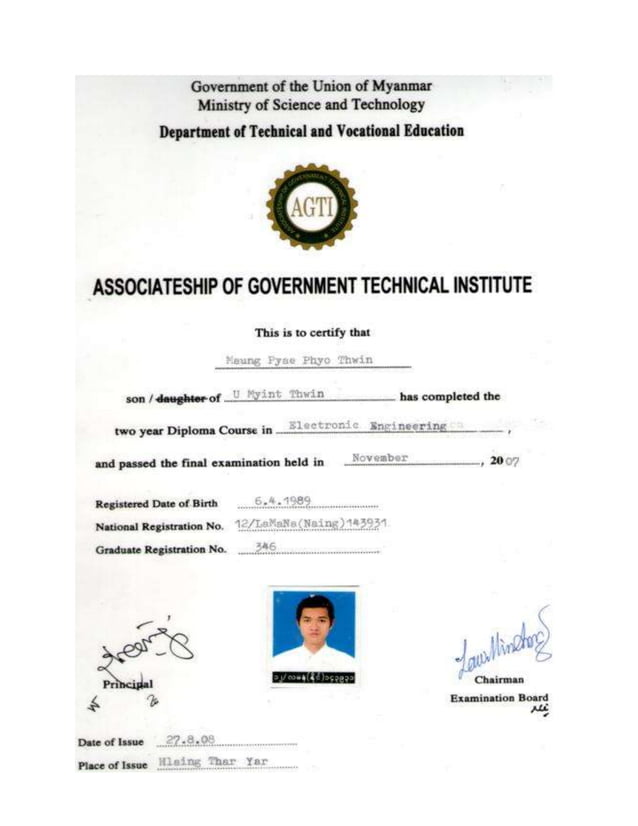 Pyae Phyo Thwin | PDF