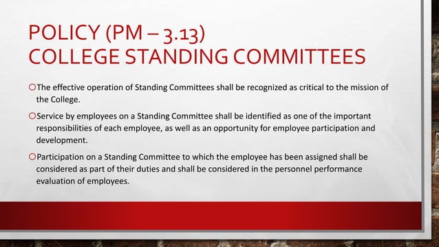 Standing Committees Presentation_FINAL | PPT