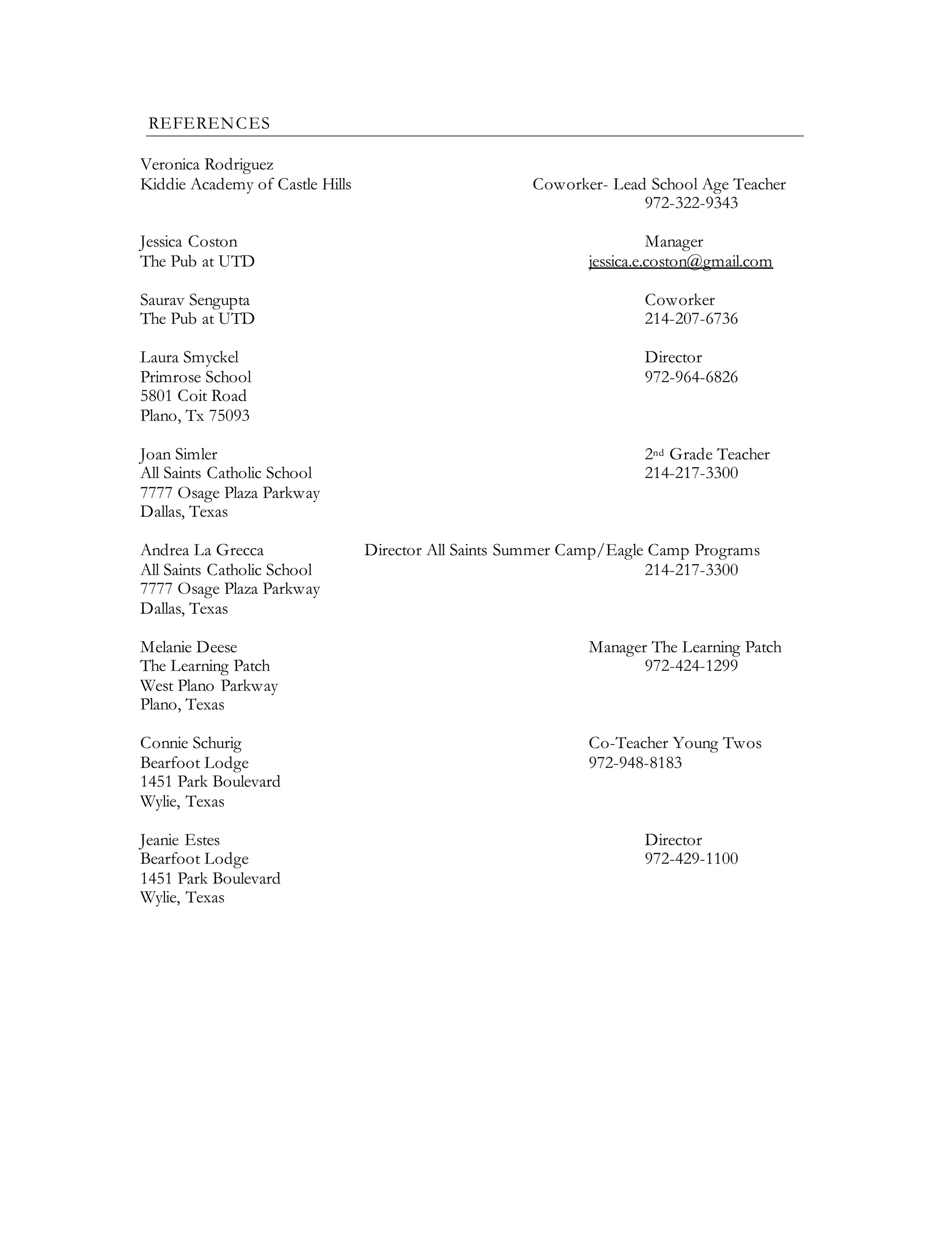 Laura Beacham Arrington Resume 2015 | DOCX | Daycare and Pre-School ...