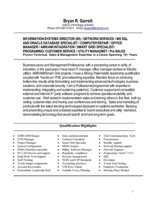 Bryan_Garretts_Resume 06-2014 | PDF