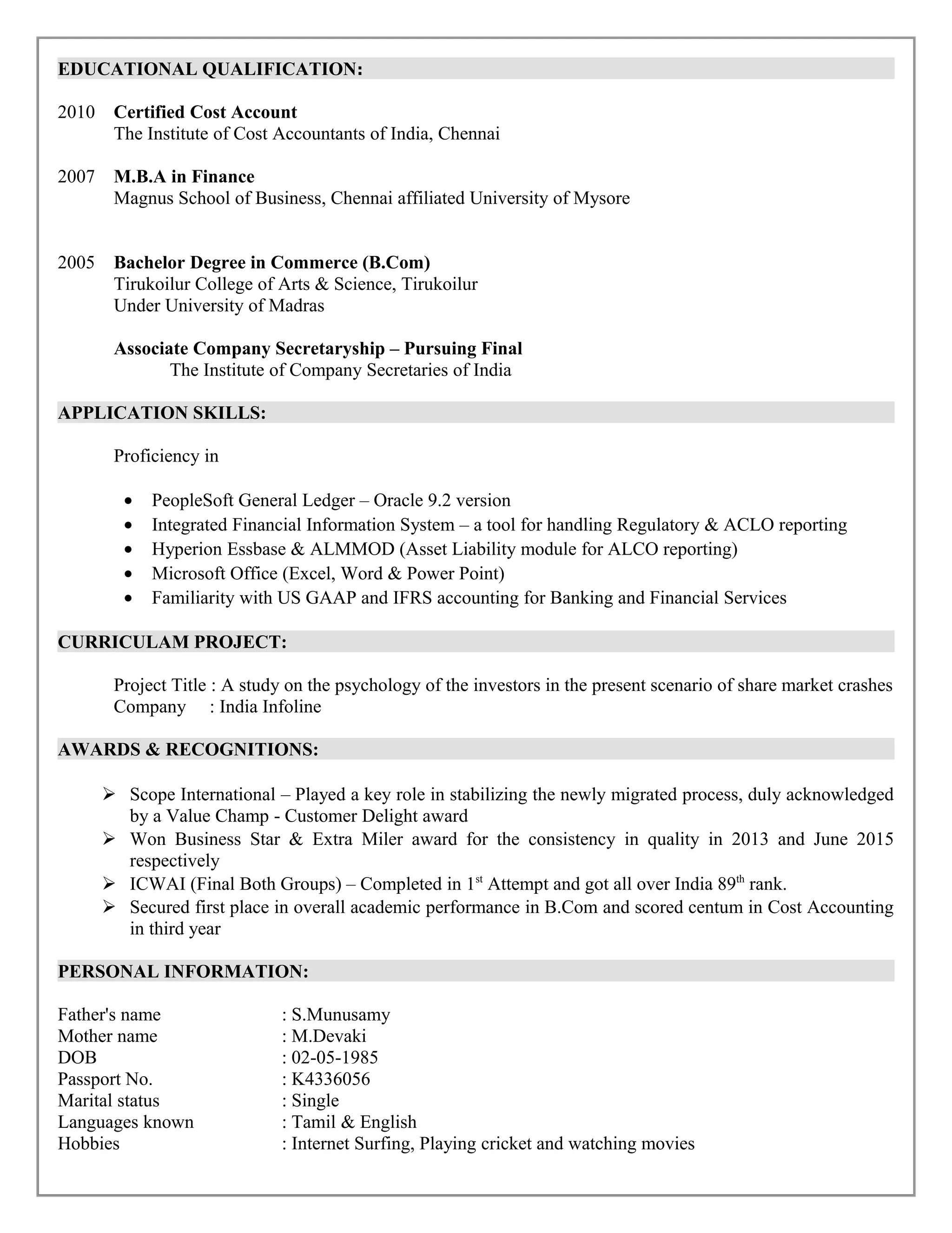 Kumaravel_Resume Final_v5 | DOC