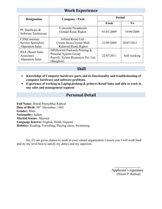 Hitesh_resume