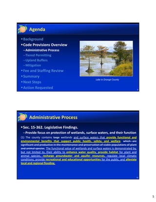 Proposed Amendments to Chapter 15, Article X: Wetland Conservation ...