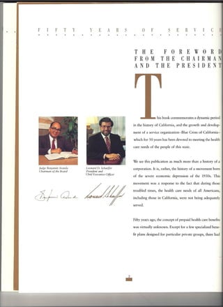 Blue Cross of California The first 50 years | PDF