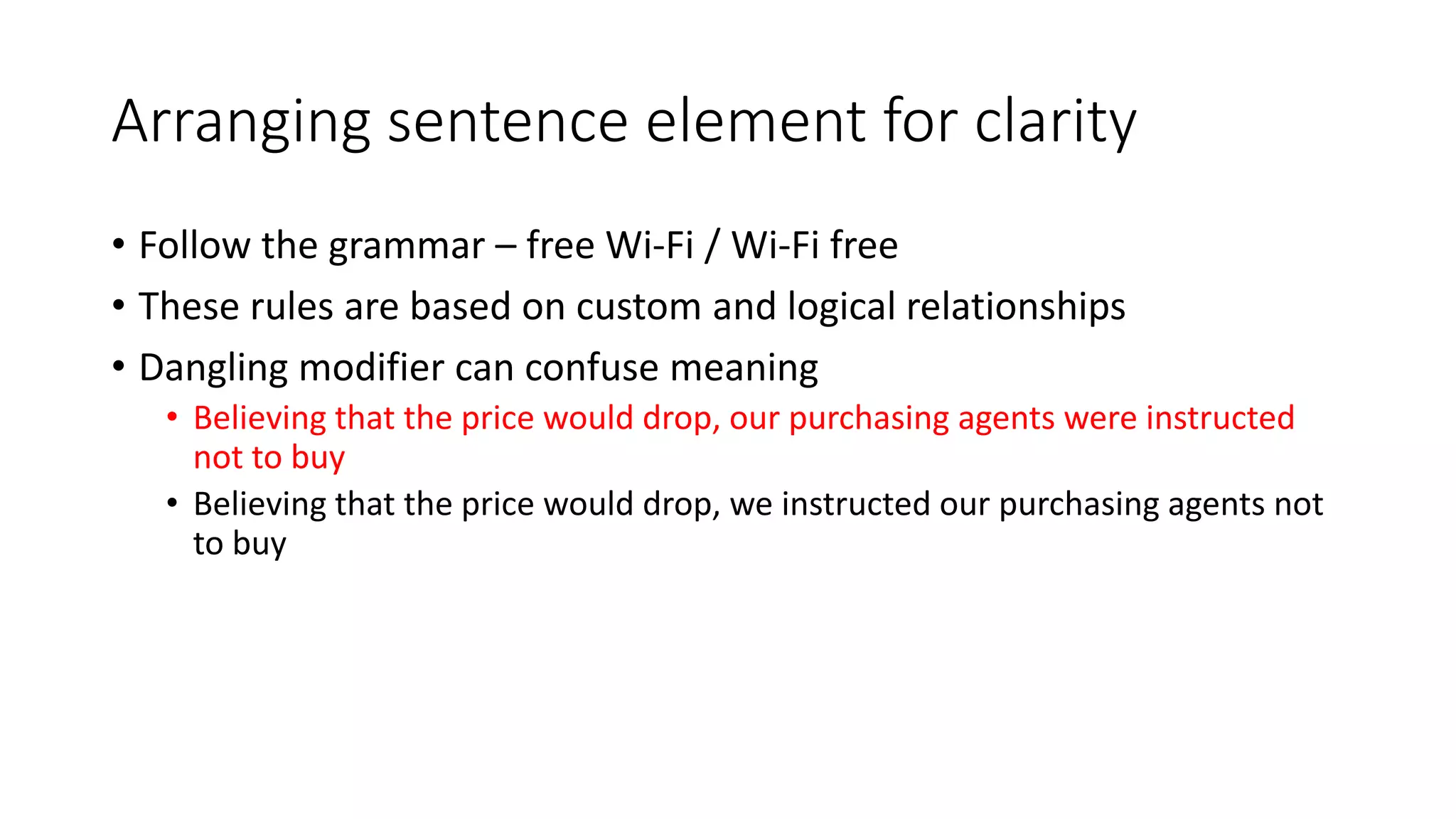 Construction of clear sentences and paragraphs | PPTX