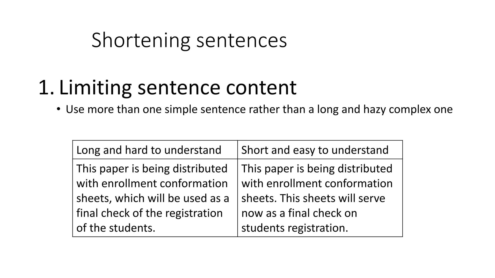 Construction of clear sentences and paragraphs | PPTX