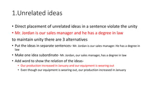 Construction of clear sentences and paragraphs | PPTX