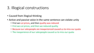 Construction of clear sentences and paragraphs | PPTX