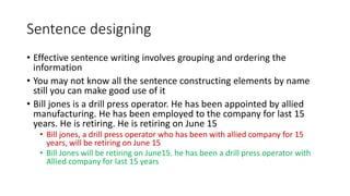 Construction of clear sentences and paragraphs | PPTX