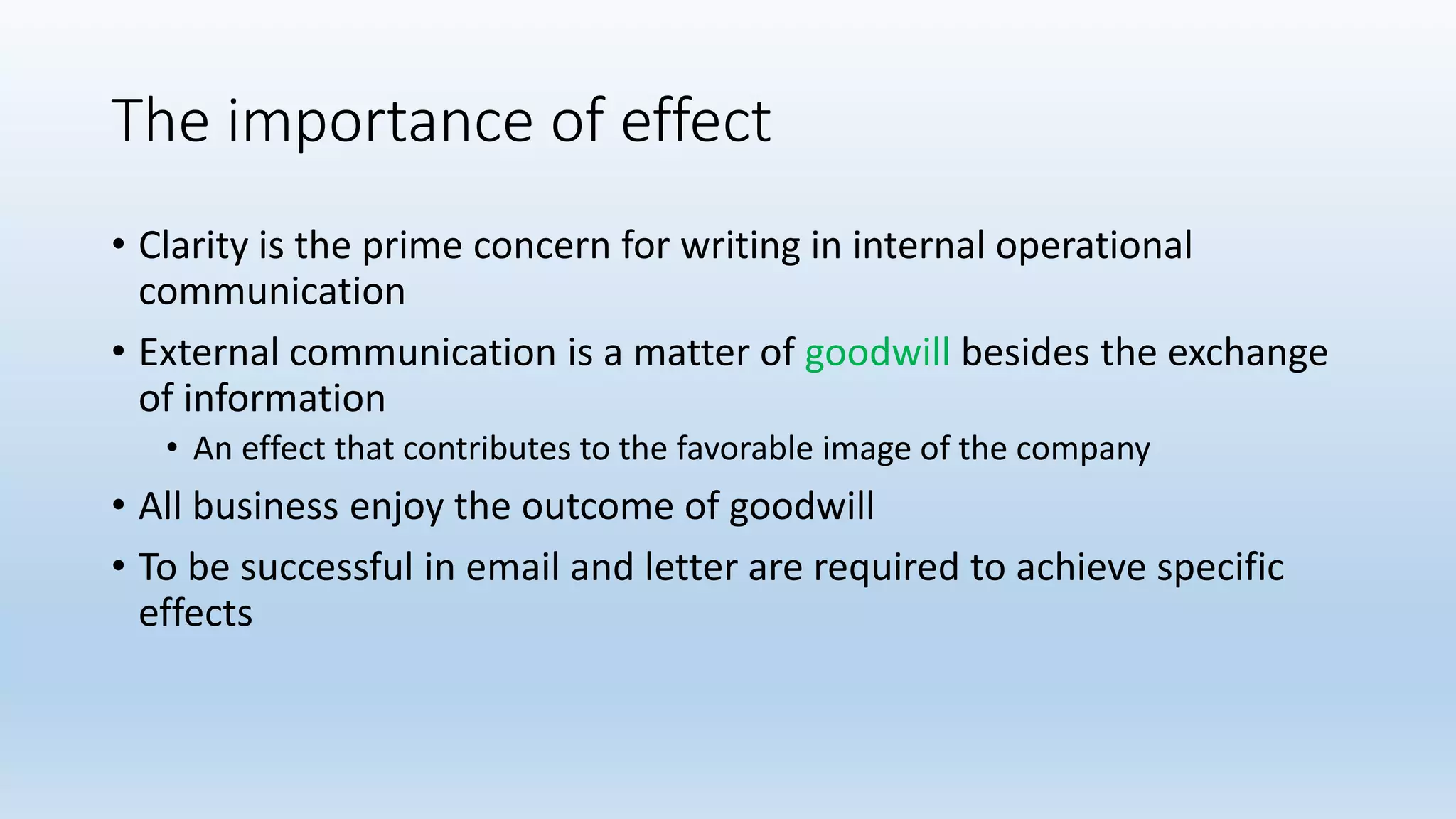 Writing for effect | PPTX