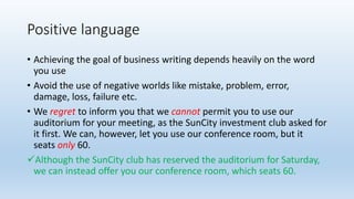 Writing for effect | PPTX