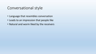 Writing for effect | PPTX