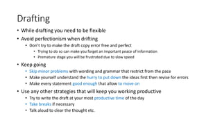 Writing process and an introduction to Business Messages | PPTX