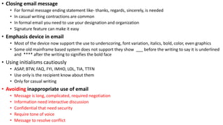 Writing process and an introduction to Business Messages | PPTX