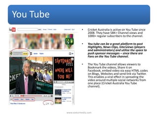 How other Sports governing bodies are involved in Social Media - Lessons for BCCI | PPTX