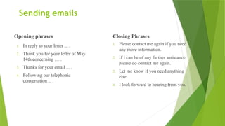 Business communication email writting material | PPT