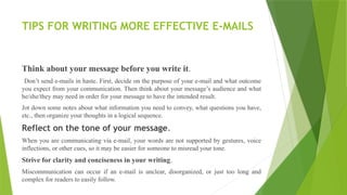 Business communication email writting material | PPT