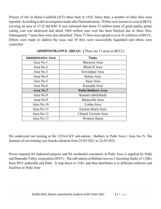 Bccl VT Report pb 132Kv substation by rahul kumar saw & prabhat agarwal ...
