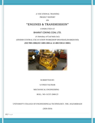 BCCL Sinidih Mechanical Project Report 2024.docx