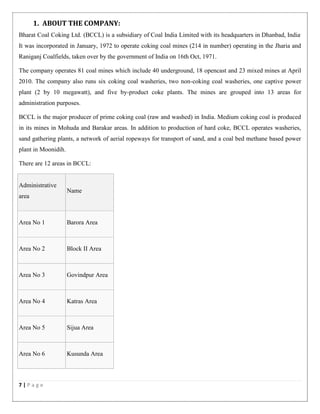 BCCL Sinidih Mechanical Project Report 2024.docx