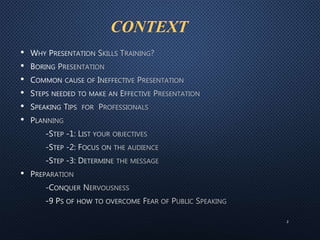 Guidelines To Presentation skills | PPTX