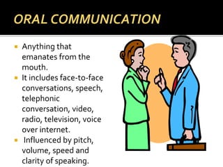 Oral and Written Communication | PPT