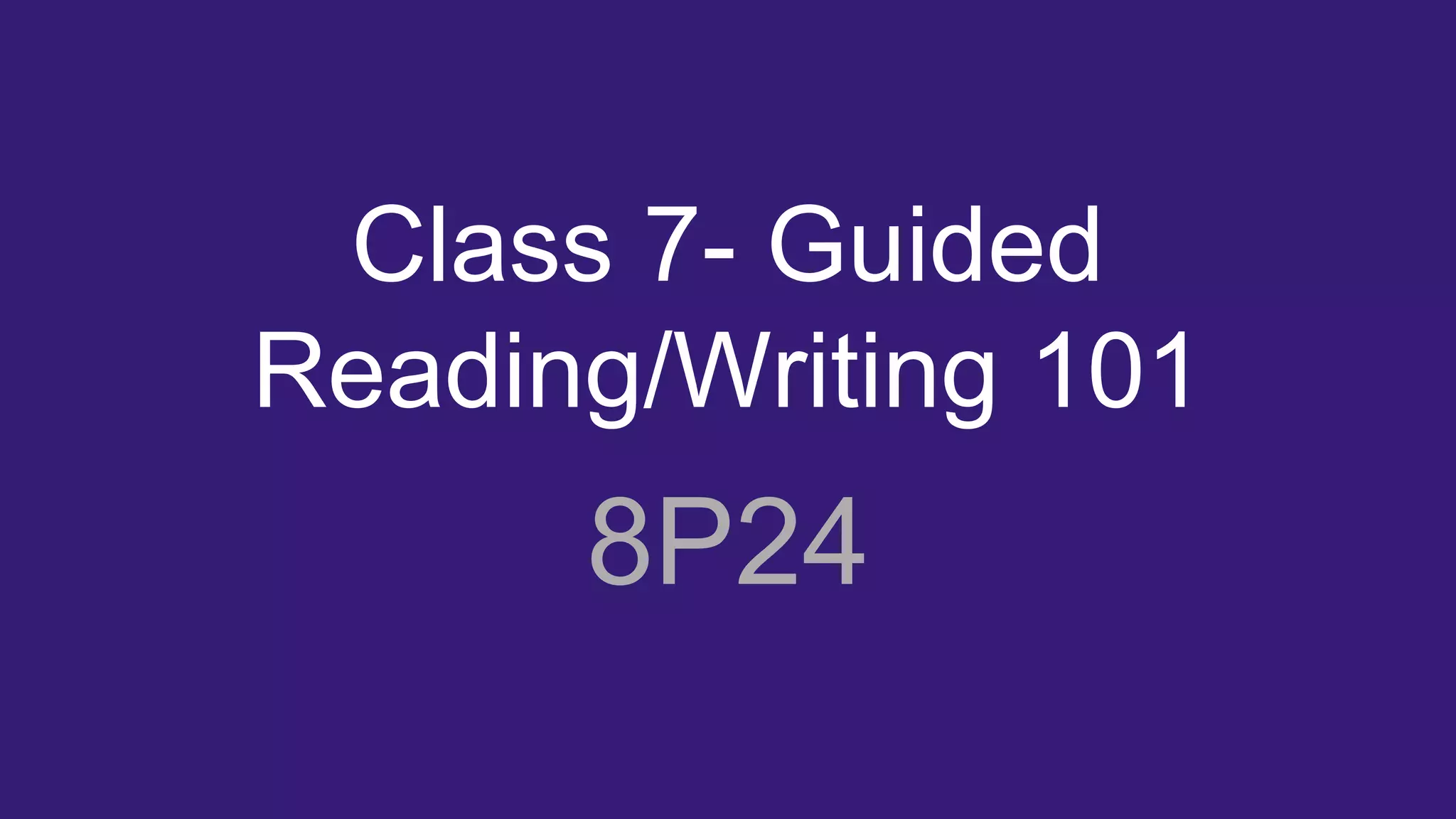 Bc copy of class 7 writing 101 | PPT