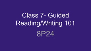 Bc copy of class 7 writing 101 | PPT