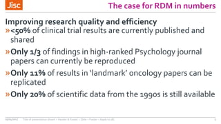 The Case for RDM in Numbers | PPT