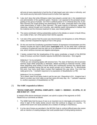 Bccsa ruling on van wyk and several others vs sabc3 judgment final | PDF