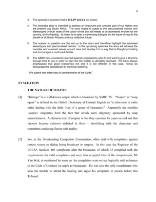 Bccsa ruling on van wyk and several others vs sabc3 judgment final | PDF