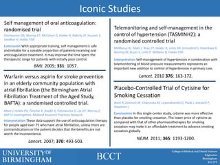 BCCT Showcase - Primary Care Clinical Research and Trials Unit | PPT