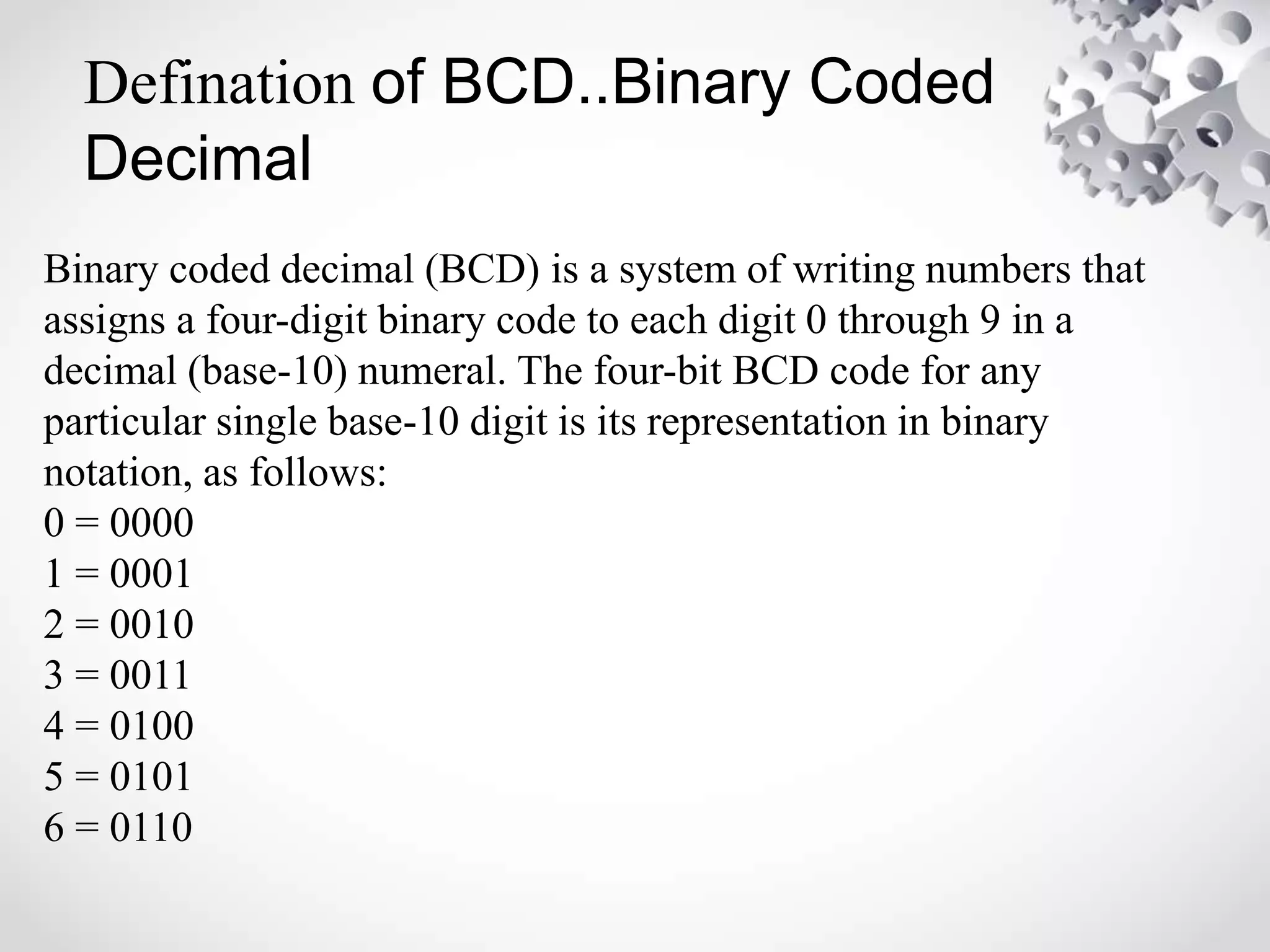 Bcd | PPTX | Computing | Technology & Computing