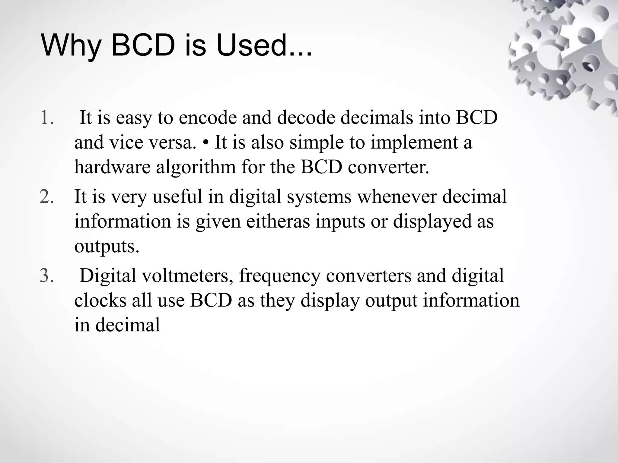 Bcd | PPTX | Computing | Technology & Computing