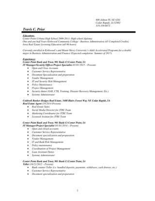 Travis' Resume | PDF