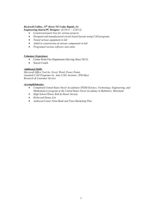 Travis' Resume | DOC