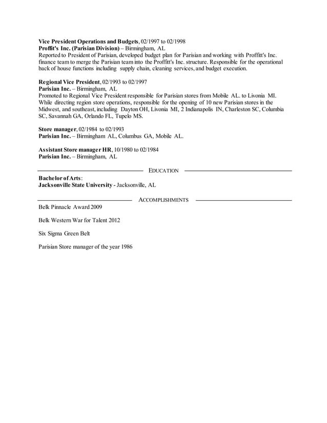 Dennis resume | DOCX | Sales | Business