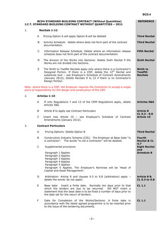 Bcd4 standard building_contract_(without_quantities)_and_schedule_of ...
