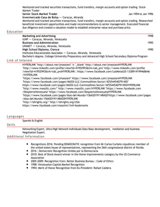 Miami Jonathan Fl Massiani Resume 1 | PDF