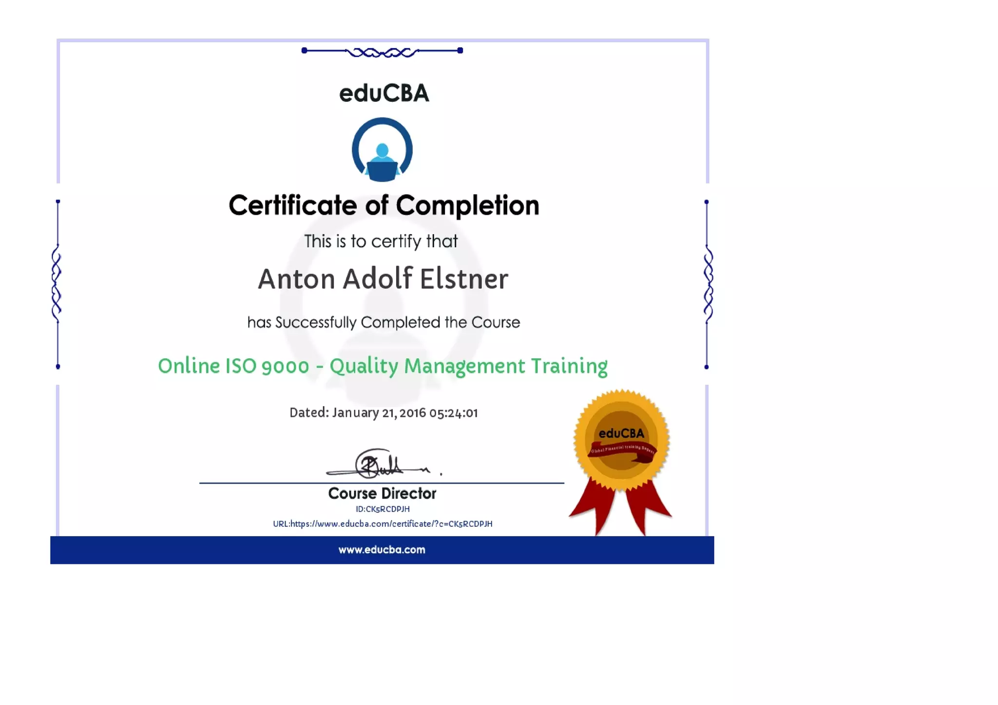 16_eduCBA_certificate_ISO-9000 | PDF
