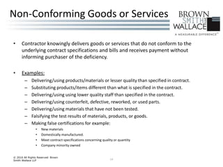 Contract Performance Fraud | PPTX