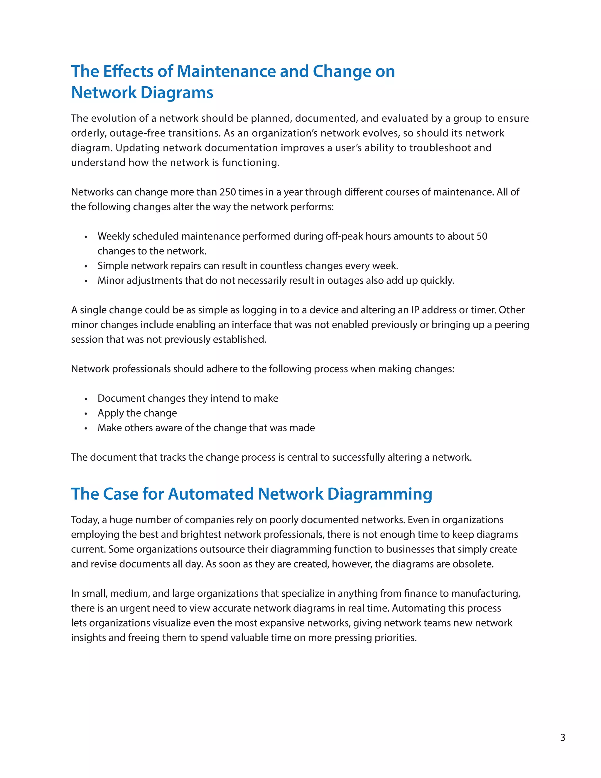 The Case for Automated Network Diagramming a NetBrain WhitePaper | PDF