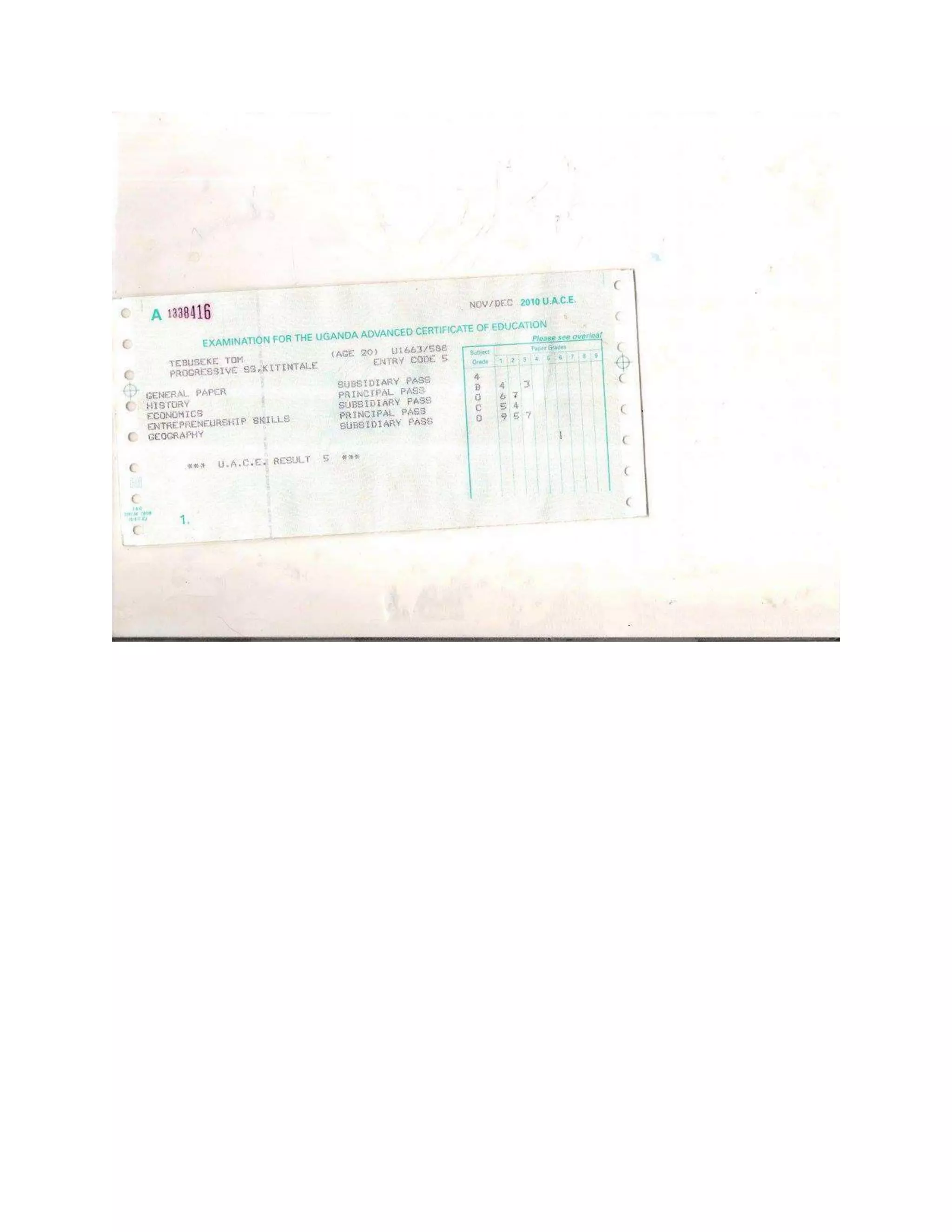 TEBUSEKE TOM CV - Copy | DOCX