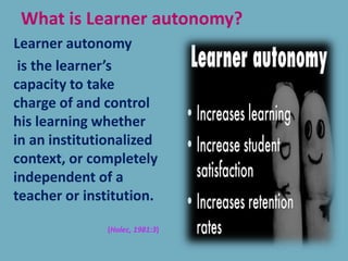 Developing Learner Autonomy in an EFL context_3 | PPTX
