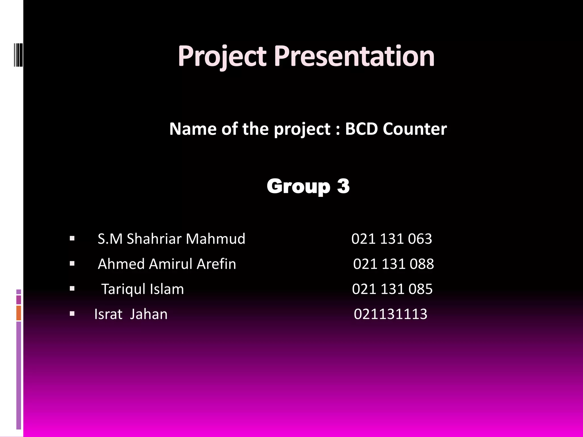 BCD Counter | PPTX | Consumer Electronics | Technology & Computing