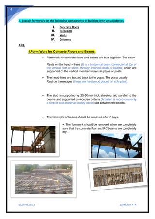 Building construction mini project | PDF